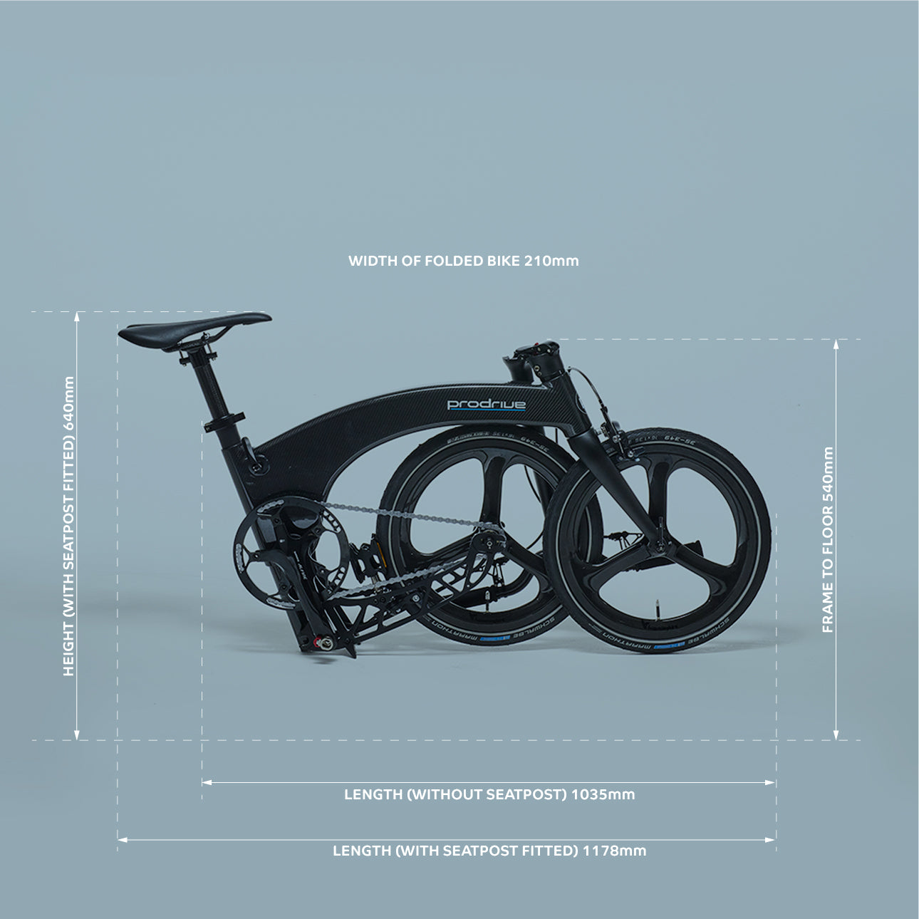 Technical Specs: The Single Speed – Prodrive Folding Bike